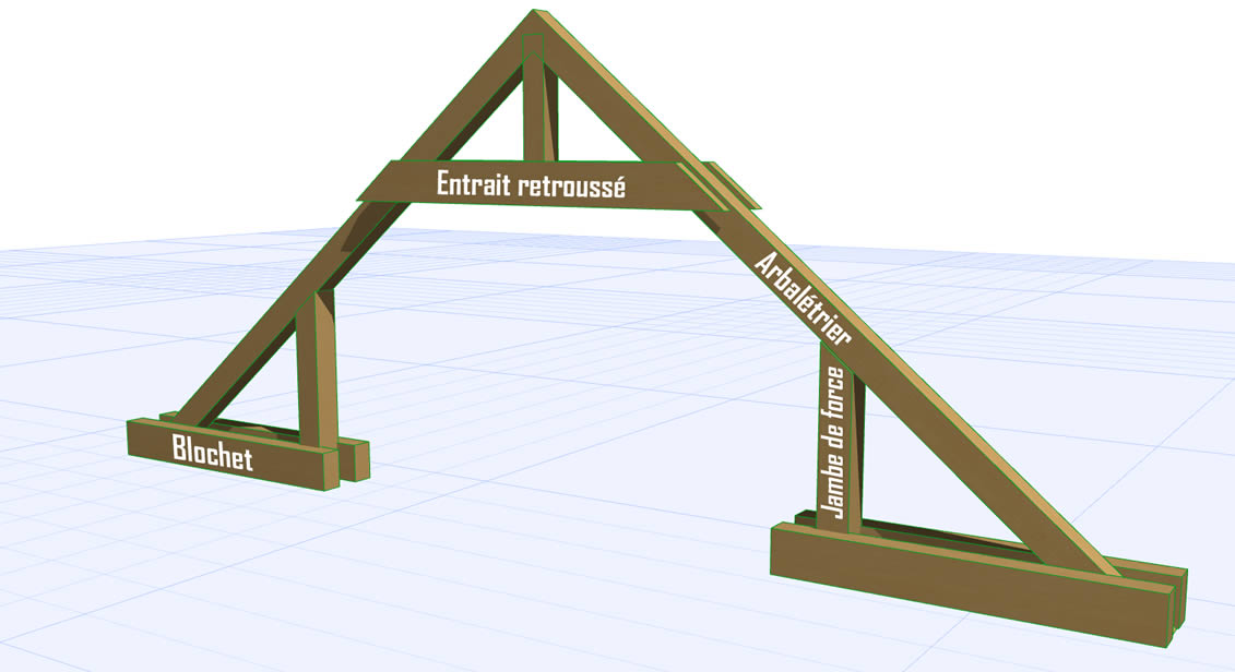 Entrait retroussé moisé - Mon batiment
