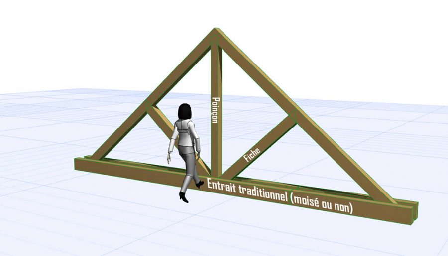 Entrait retroussé moisé - Mon batiment