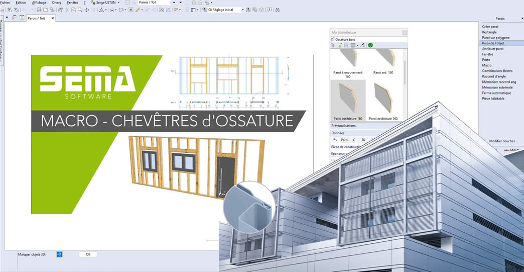 SEMA SOFTWARE: Le logiciel ultime en charpente - Mon batiment