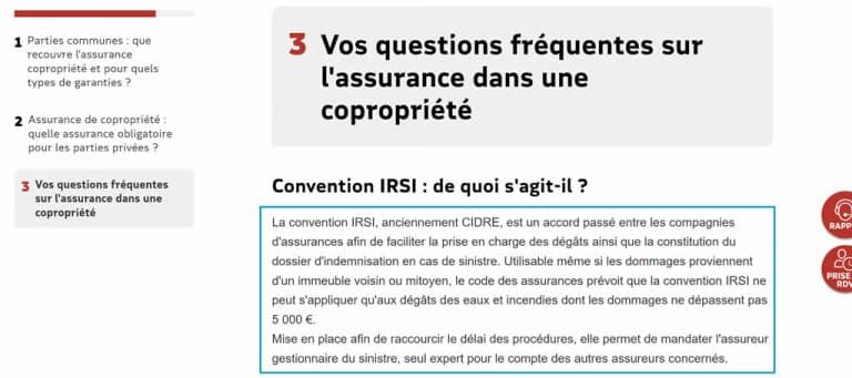 La convention IRSI - Mon batiment