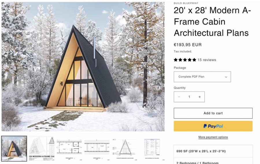 Maison en A : Prix, détails et conception - Mon batiment