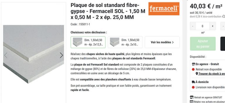 Chape sèche : Le guide - Mon batiment